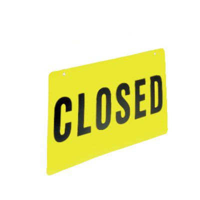 Safety Pole System Sign - Closed, Safety Sign | Seton