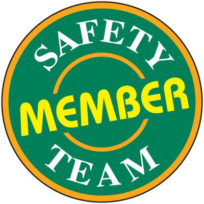 Safety Training Labels - Safety Team Member | Emedco