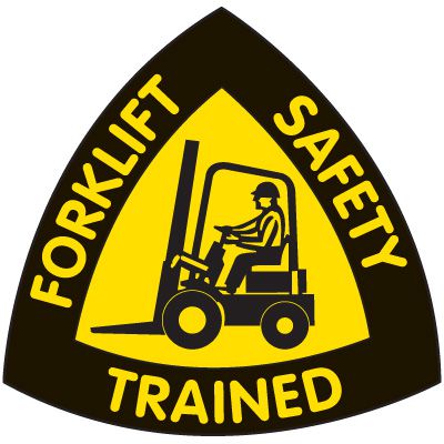 Safety Training Labels - Forklift Safety Trained | Emedco