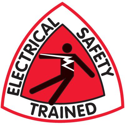 Safety Training Labels - Electrical Safety Trained | Emedco