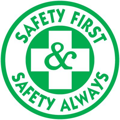 Safety Training Labels - Safety First & Safety Always | Emedco
