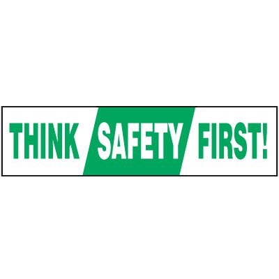 Think Safety First Label | Emedco