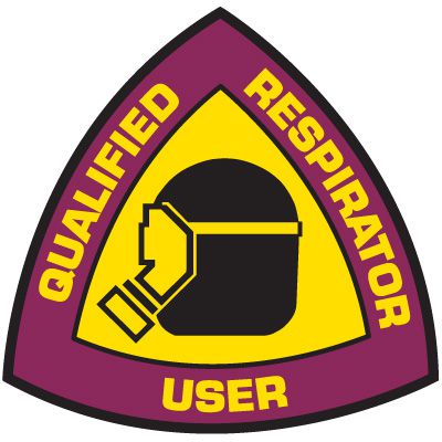 Safety Training Labels - Qualified Respirator User | Emedco