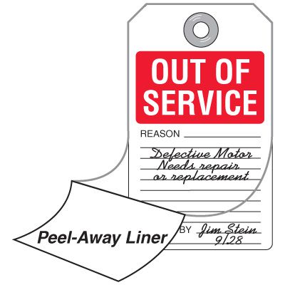 Out of Service Tags | Danger & Accident Prevention | Emedco