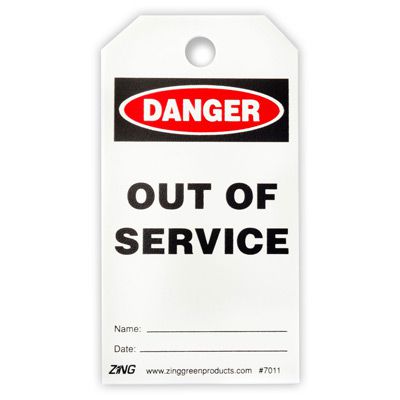 Out of Service Tags | Danger & Accident Prevention | Emedco