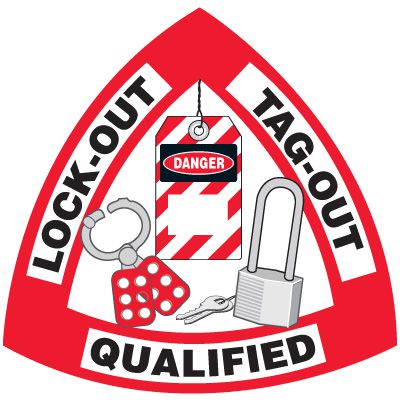 Safety Training Labels - Lock-Out Tag-Out Qualified | Emedco