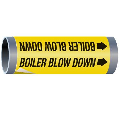 Boiler Blow Down - Ultra-Mark High Performance Pipe Markers | Emedco