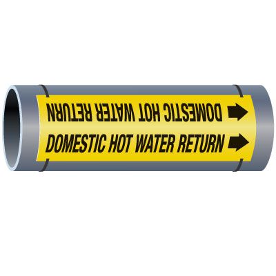 Ultra-Mark® Self-Adhesive High Performance Pipe Markers - Domestic Hot ...