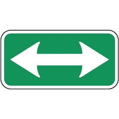 Reserved Parking Signs - 2-Way Arrow, Parking Lot Signs | Seton