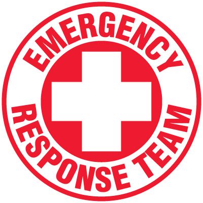 Safety Training Labels - Emergency Response Team | Emedco