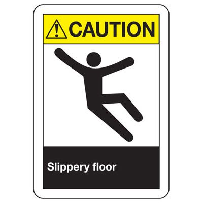 Slipping & Tripping Signs | OSHA & ANSI Fall Prevention | Emedco