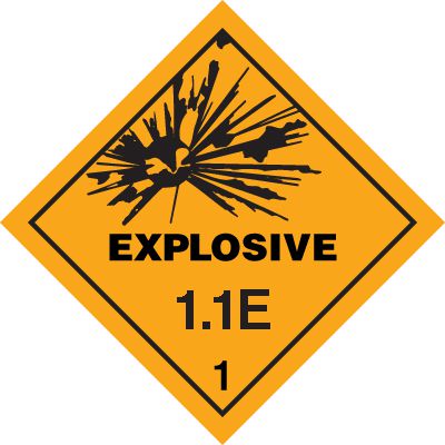 DOT 1.1 Explosive Shipping Labels | Seton | Seton