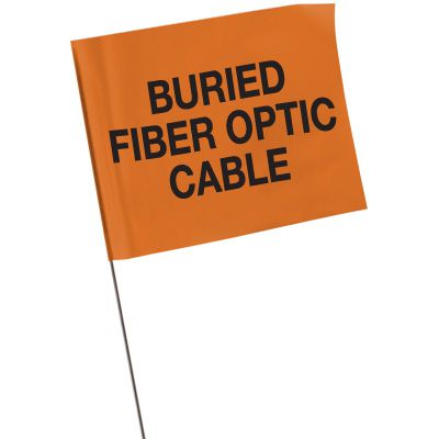 Marking Flags - Buried Fiber Optic Cable | Seton