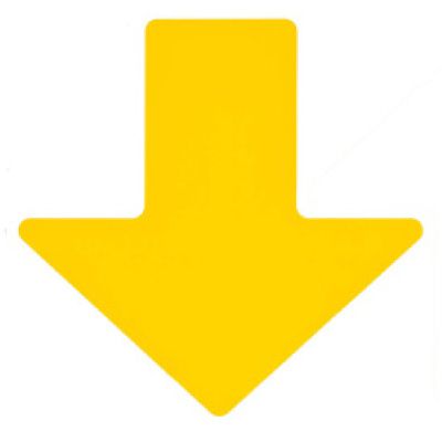 ToughStripe Floor Arrows - 100/Pack | Emedco