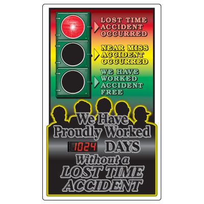 Days Without Accident Signs & Safety Scoreboards | Seton