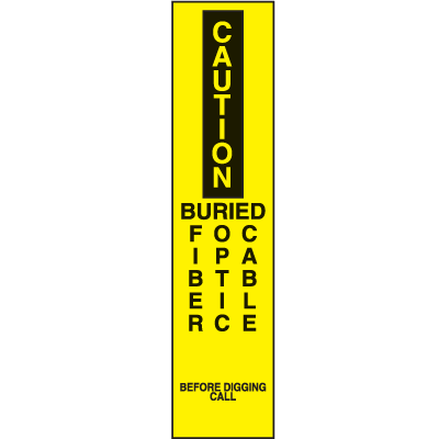Marking Stake Label - Buried Fiber Optic Cable | Seton