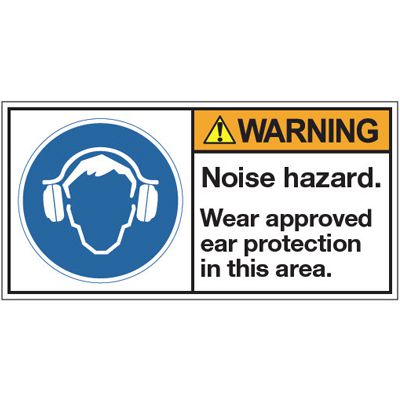 ANSI Warning Labels - Noise Hazard | Emedco