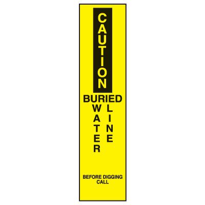 Marking Stakes - Caution Water Line | Emedco