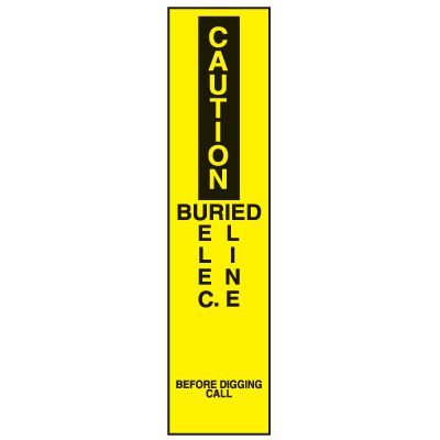 Marking Stakes - Caution Buried Elec. Line | Emedco