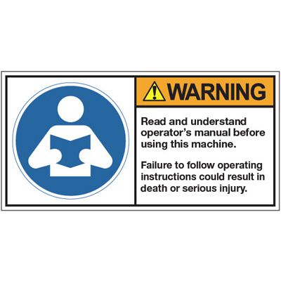ANSI Warning Labels - Read And Understand | Emedco