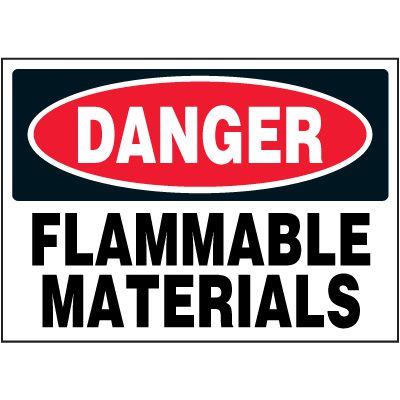 Danger Labels - Flammable Materials | Emedco
