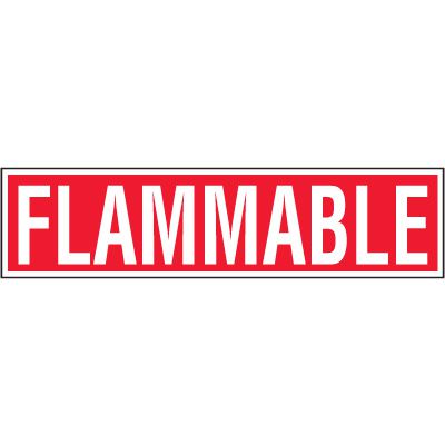 Chemical Hazard Labels - Flammable | Emedco