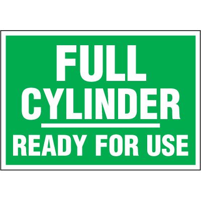 Chemical Hazard Labels - Full Cylinder Ready For Use | Emedco