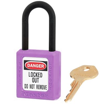 Dielectric Thermoplastic Safety Padlocks - Keyed Alike | Emedco