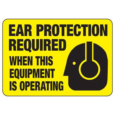 Ear Protection Required Sign | Emedco