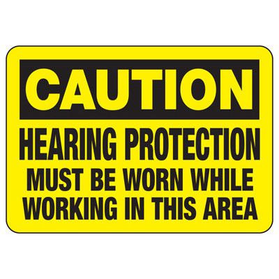 Hearing Protection Required Signs | Seton