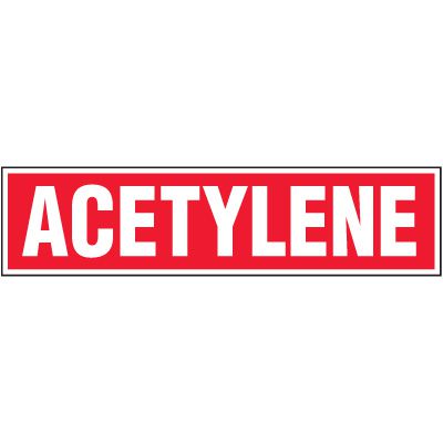 Chemical Hazard Labels - Acetylene | Emedco
