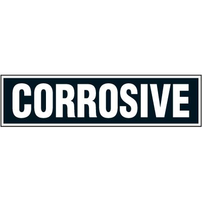 Chemical Hazard Labels - Corrosive | Emedco