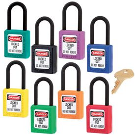 Dielectric Thermoplastic Safety Padlocks, Keyed Different | Seton