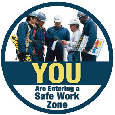 You Are Entering A Safe Work Zone Sign | Seton Canada | Seton.ca