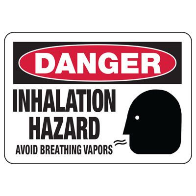 Chemical Signs - Danger Inhalation Hazard, HazMat Signs | Seton