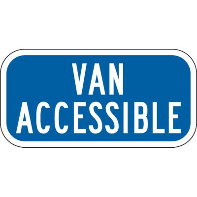 Add-On Handicap Parking Signs - Van Accessible | Seton