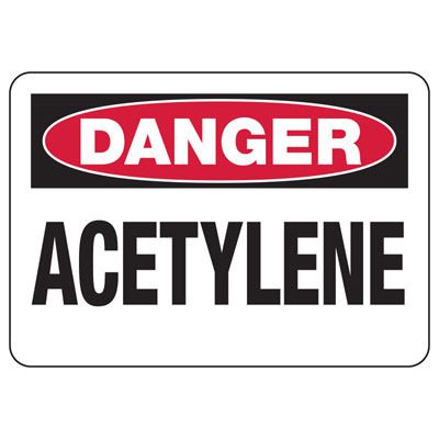 OSHA Danger Signs - Acetylene | Seton