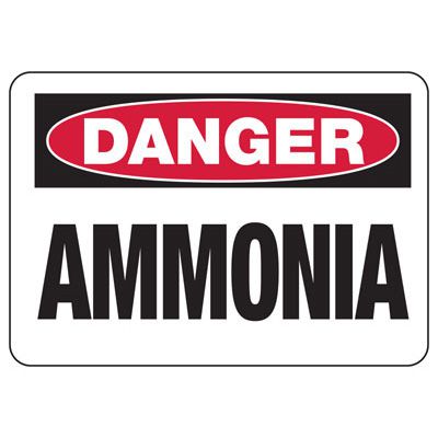 OSHA Danger Signs - Ammonia | Seton