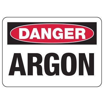 OSHA Danger Signs - Argon | Seton