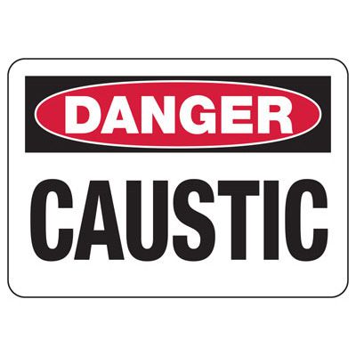 Danger Signs - Caustic | Emedco