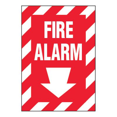 ToughWash Adhesive Signs - Fire Alarm, Safety Signs | Seton.ca