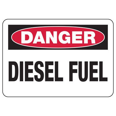 Chemical & HazMat Signs - Danger Diesel Fuel|Seton Canada | Seton.ca