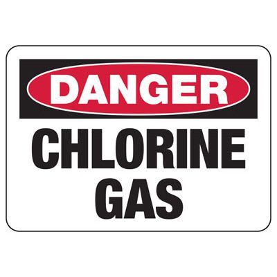 OSHA Danger Signs - Chlorine Gas | Seton