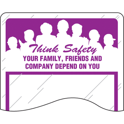 Purple Safety Slogan Mirror | Emedco