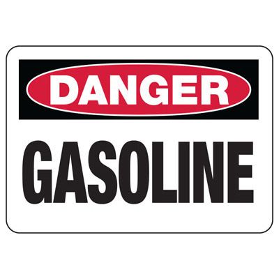 Danger Signs - Gasoline | Emedco