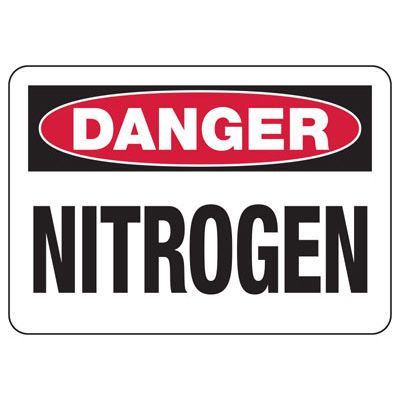 Nitrogen - Danger Signs | Emedco
