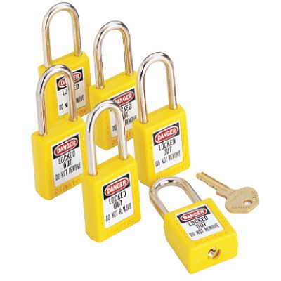 Master Lock Zenex Safety Keyed Alike Padlock Sets | Emedco