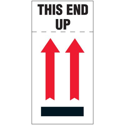 This End Up (Arrow Up) Package Handling Labels | Emedco