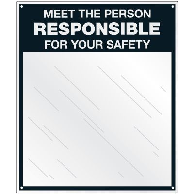 Safety Slogan Mirrors - Person Responsible For Your Safety | Seton