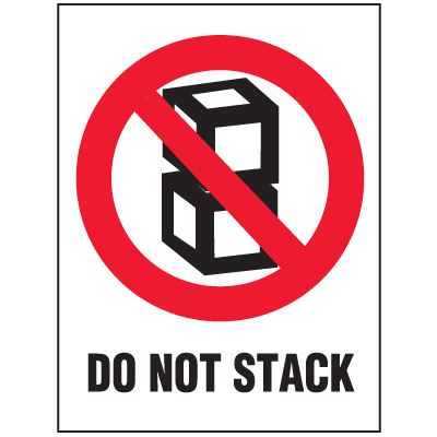 Do Not Stack Package Handling Label|Seton Canada | Seton.ca